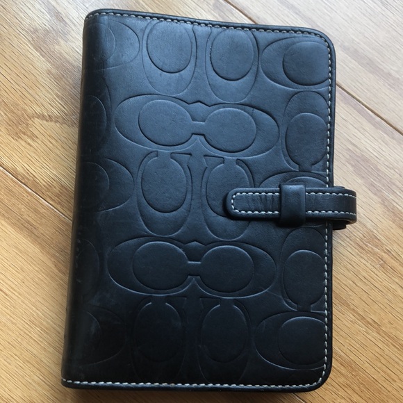 Coach | Office | Coach Leather Signature Planner | Poshmark